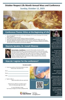 Respect Life Annual Mass & Conference - Roman Catholic Diocese of Fall ...